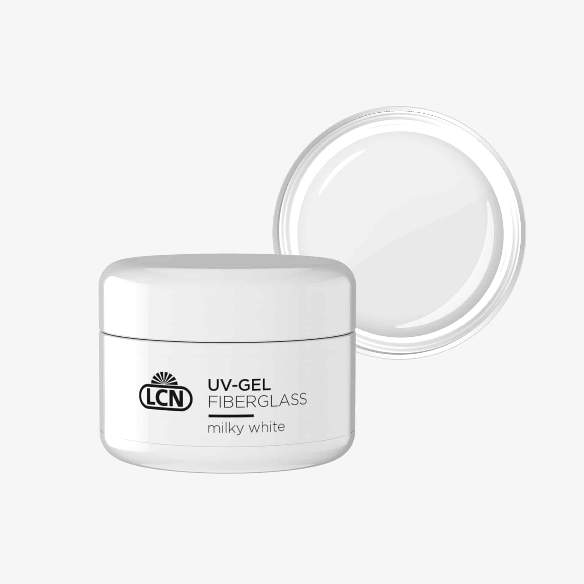LCN Fiberglass UV Gel 20ml - Milky White | LCN UK